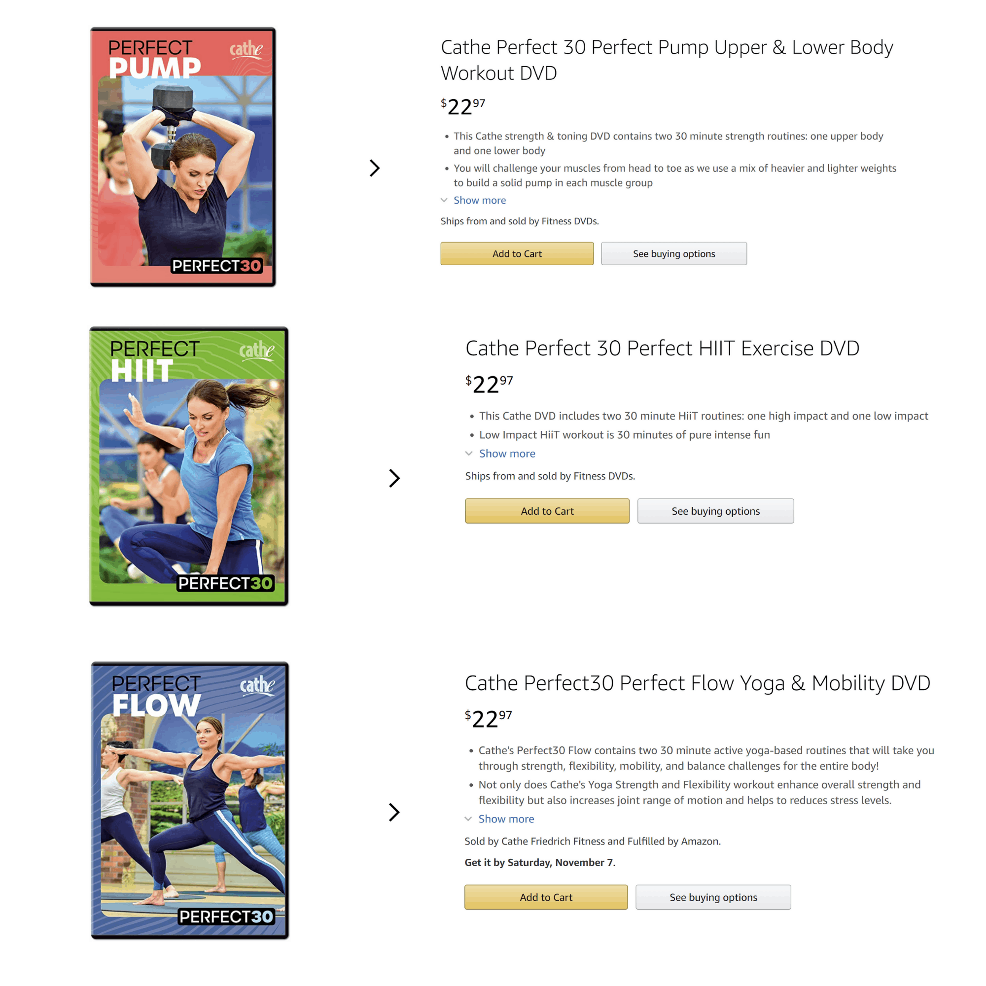 A Review of Perfect 30 by Cathe Friedrich for Home Exercisers